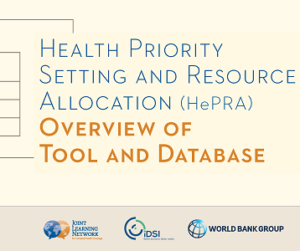 Health Priority Setting and Resource Allocation Benchmarking Tool | Joint Learning Network