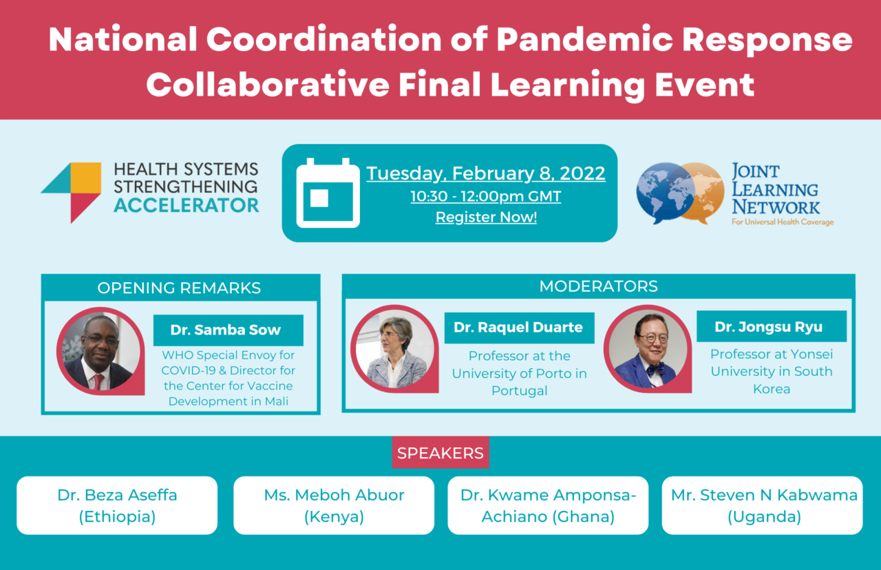 National Coordination of Pandemic Responses Collaborative Learning Event | Joint Learning Network